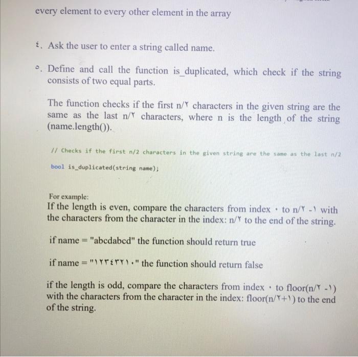 Solved Ex 1. Characters Manipulation ({ • points) 1. Ask the | Chegg.com