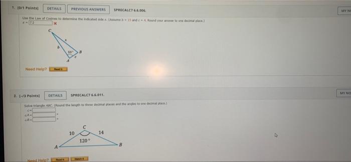 Solved 4. 1-3 Points DETAILS SPRECALCT 6.2.04 MY in the | Chegg.com Solved 4. 1-3 Points DETAILS SPRECALCT 6.2.04 MY in the | Chegg.com