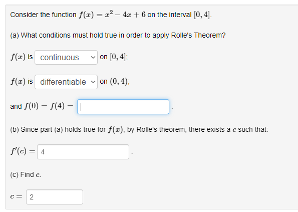 Solved Consider the function f(x)=x2-4x+6 ﻿on the interval | Chegg.com