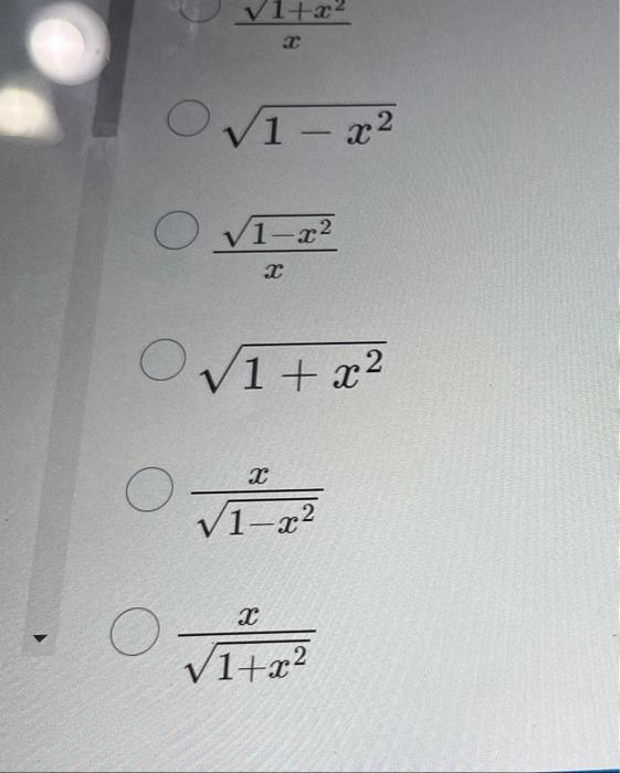 Solved Simplify The Following Expression Tan Arcsin X