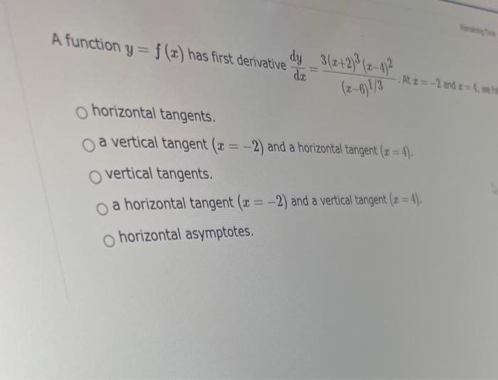 Solved A function y=f(x) has first derivative | Chegg.com