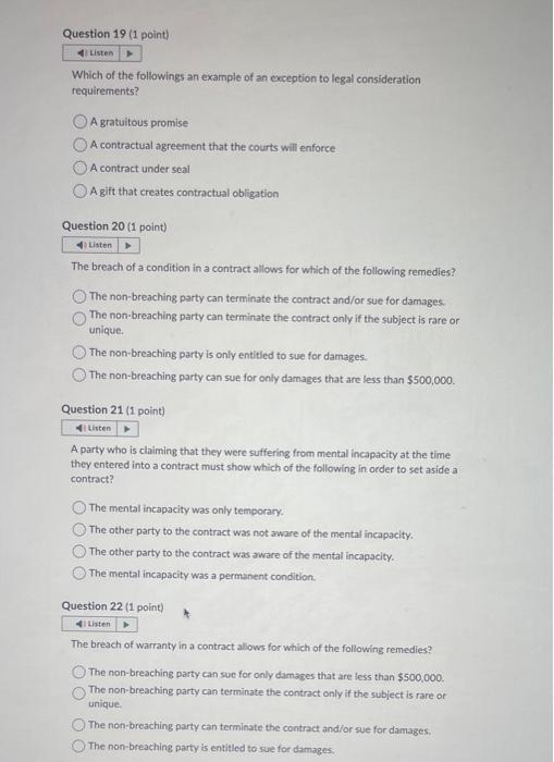 Solved Which of the followings an example of an exception to | Chegg.com