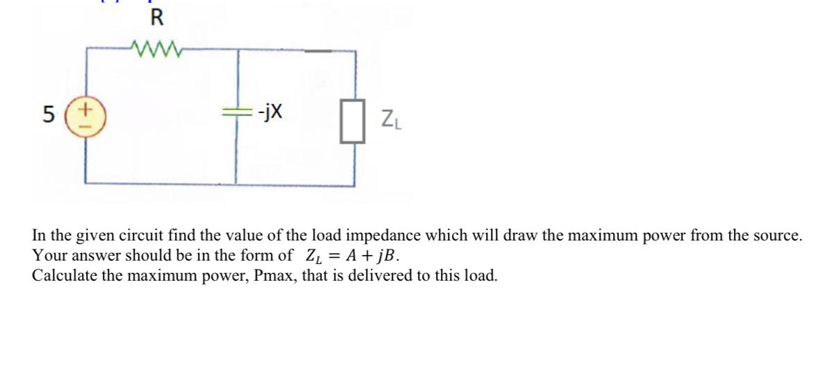 Solved In the given circuit find the value of the load | Chegg.com