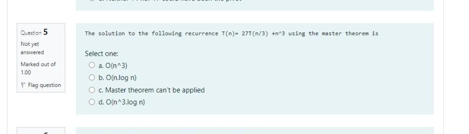 Solved The solution to the following recurrence 7(n)= 27T | Chegg.com