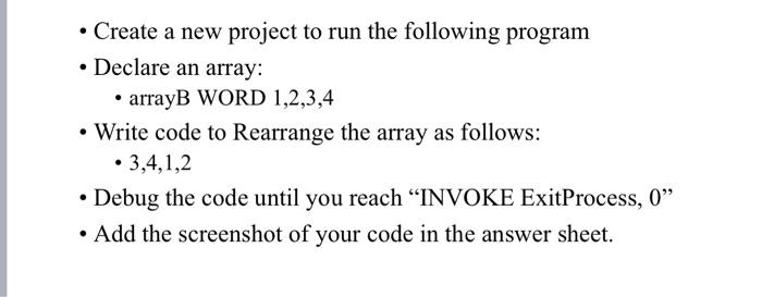 Solved - Create a new project to run the following program - | Chegg.com