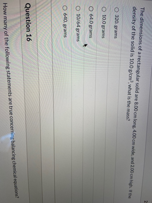 Solved N The dimensions of a rectangular solid are 8.00 cm | Chegg.com