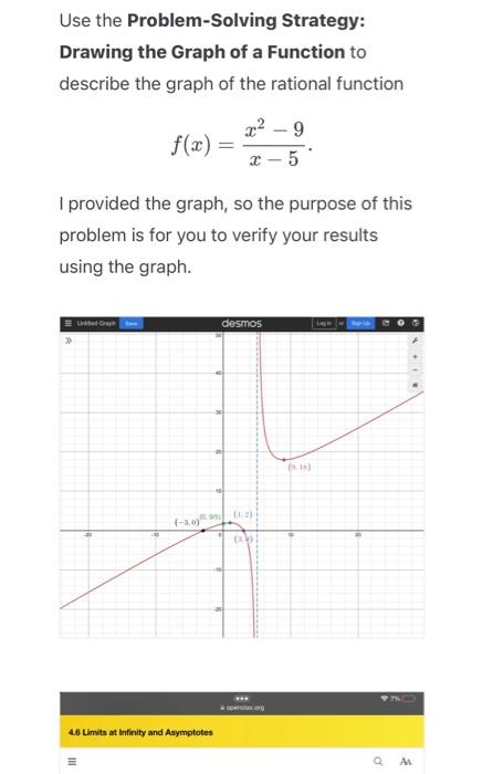 Solved Use the Problem-Solving Strategy: Drawing the Graph | Chegg.com
