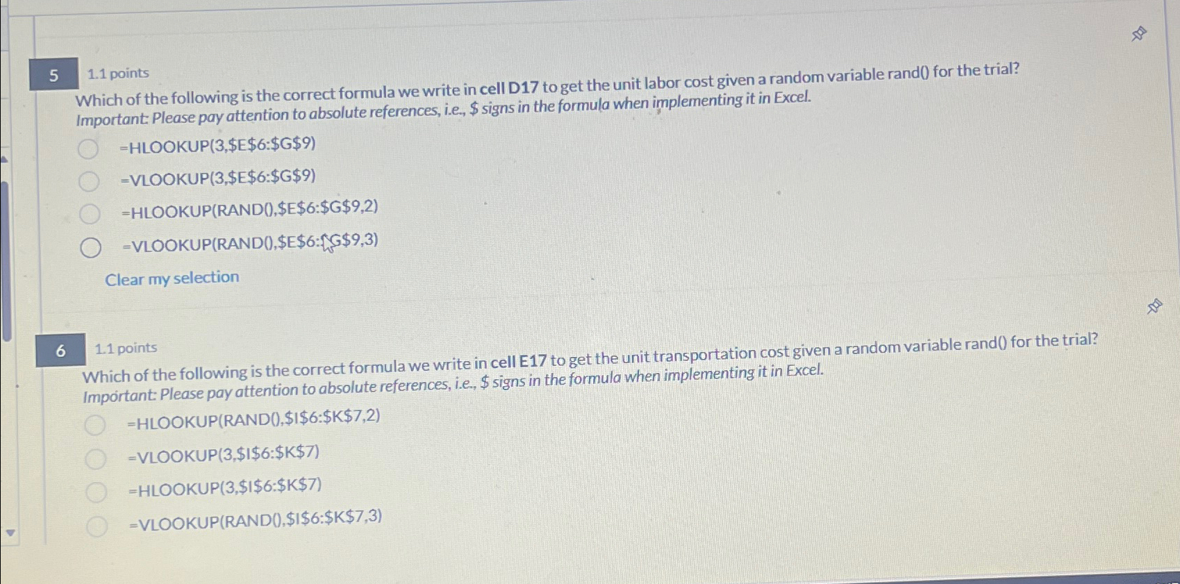 Solved 51.1 ﻿pointsWhich of the following is the correct | Chegg.com