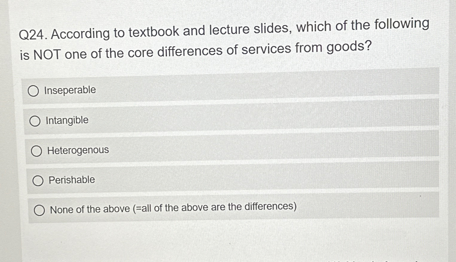 Solved Q24. ﻿According to textbook and lecture slides, which | Chegg.com