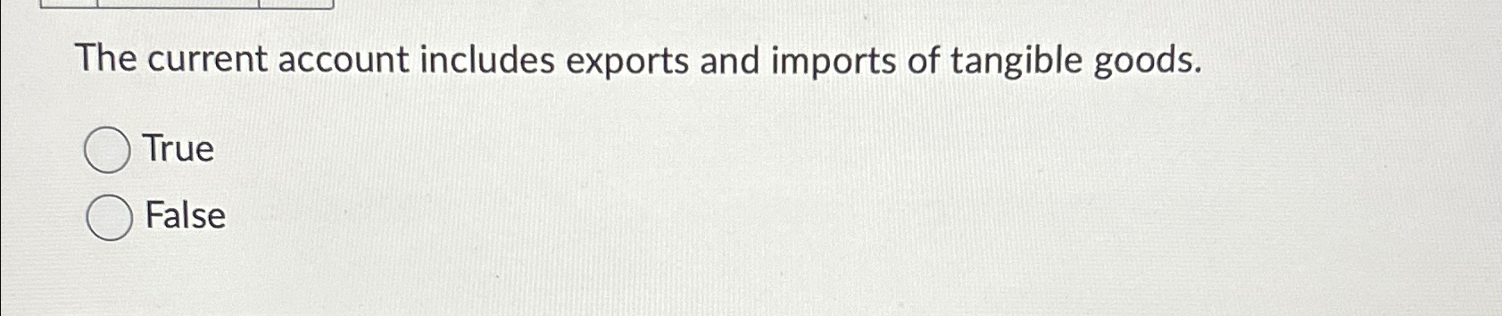 Solved The current account includes exports and imports of | Chegg.com