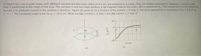 Solved in Figure (a), two circular loops, with different | Chegg.com