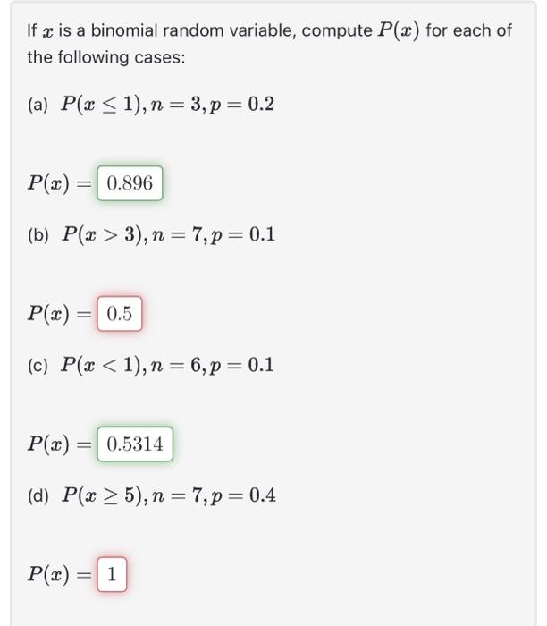 Solved hw11-BinomialDistribution: Problem 5 (1 point) | Chegg.com