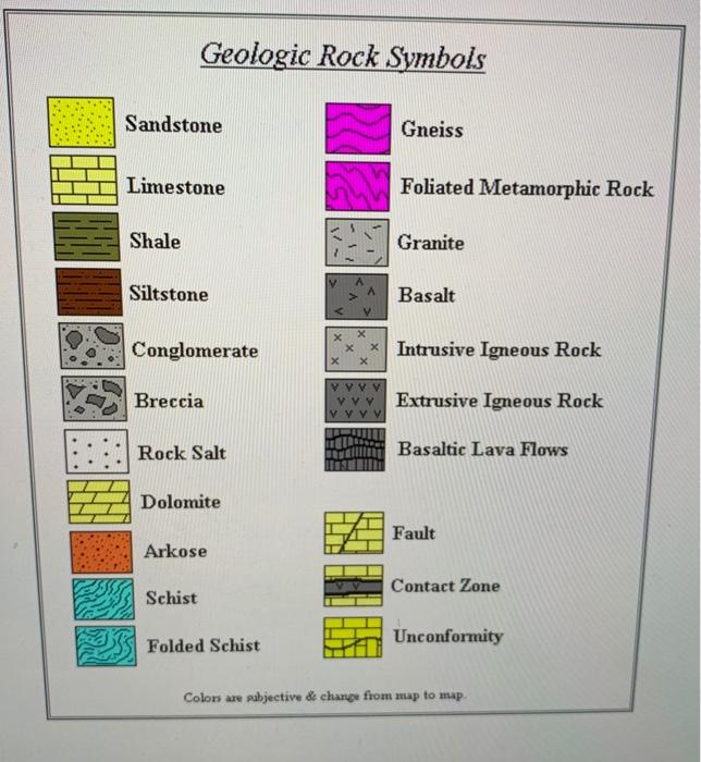 Solved Part I Relative dating The relative order of geologic | Chegg.com