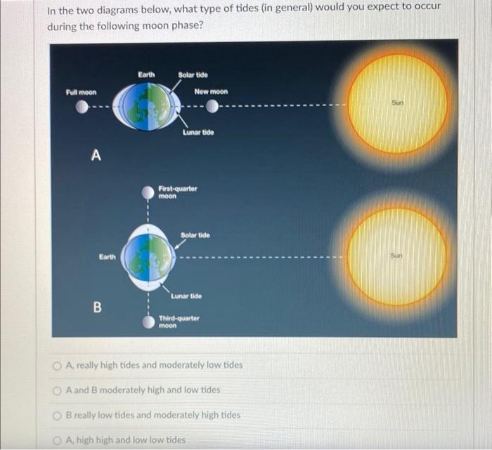 Solved What is the best way to measure the tidal period for | Chegg.com