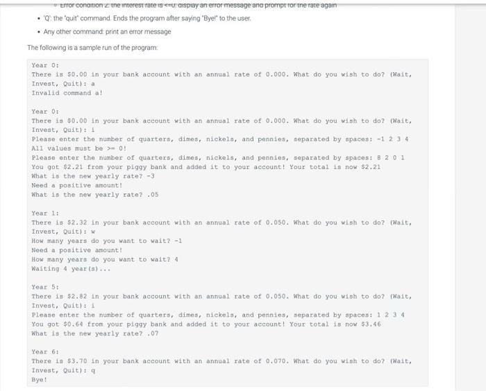 Solved 1. Introduction In this program, you will design a | Chegg.com