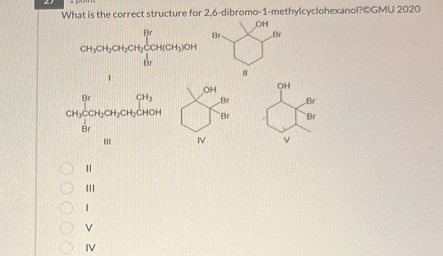 Solved What is the correct structure for | Chegg.com