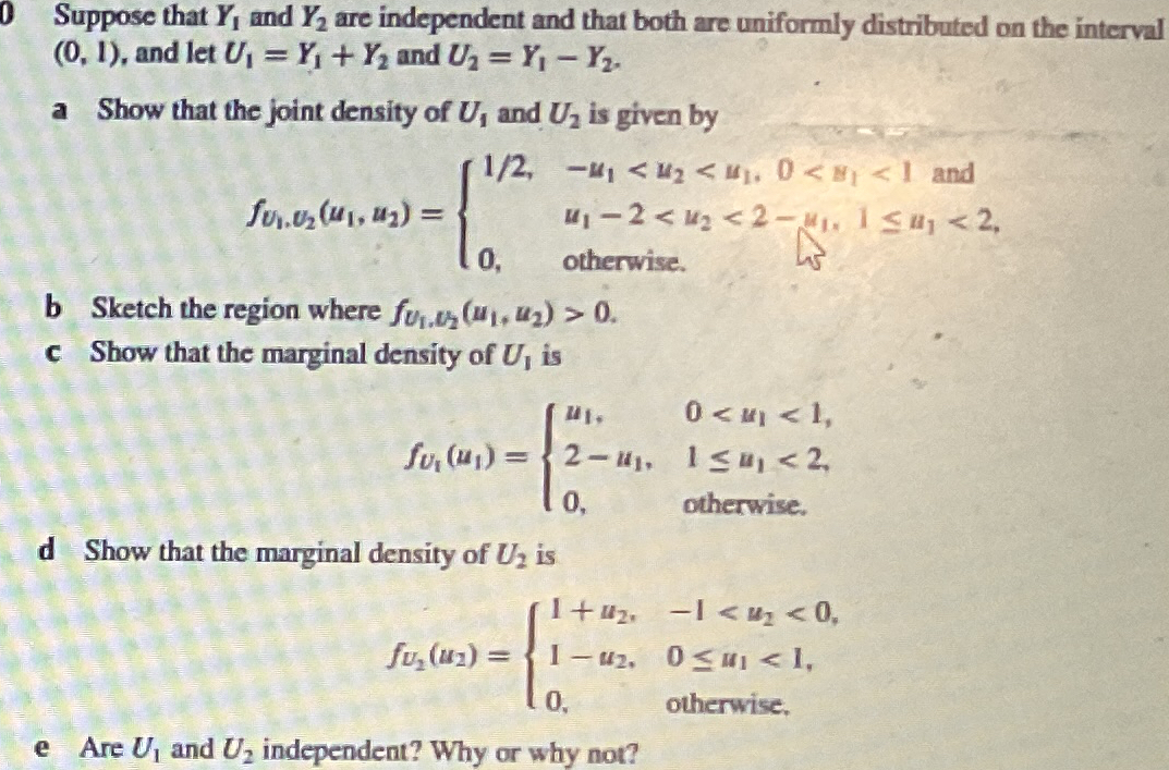Solved 0 ﻿Suppose that Y1 ﻿and Y2 ﻿are independent and that | Chegg.com