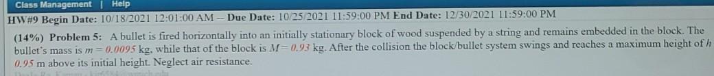 Solved Class Management | Help HW#9 Begin Date: 10/18/2021 | Chegg.com