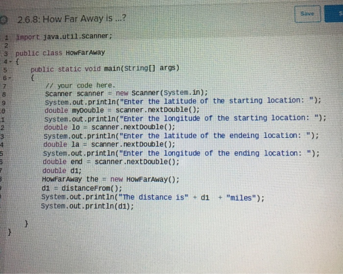 Solved please write a code that asks for the 4 things AND | Chegg.com