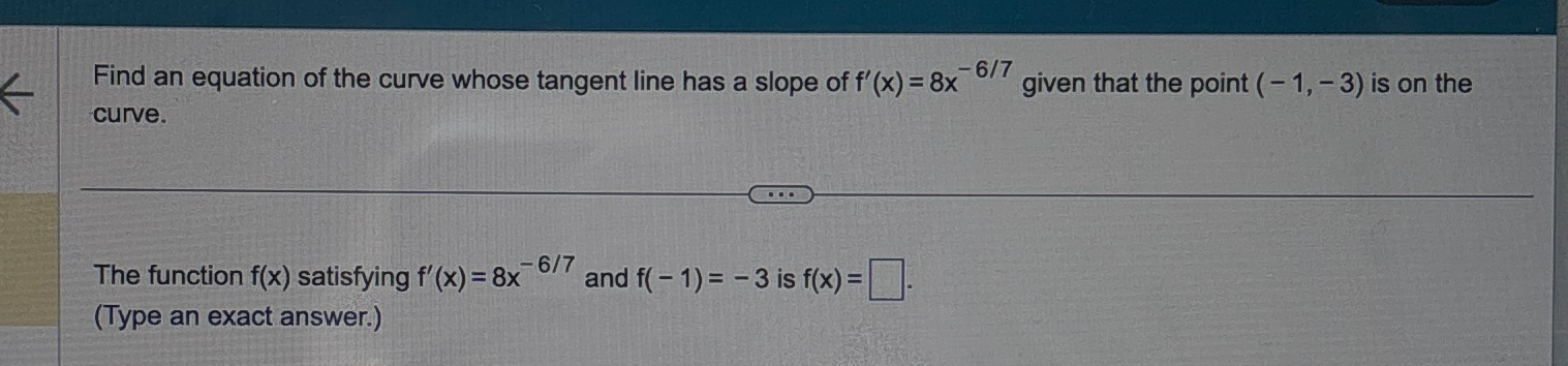 Solved Find an equation of the curve whose tangent line has | Chegg.com