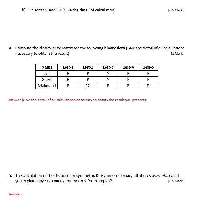 Solved Consider the table T1 to answer the questions below: | Chegg.com
