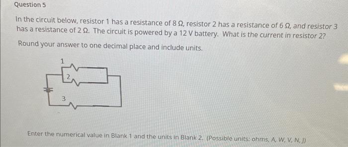 Solved In the circuit below, resistor 1 has a resistance of | Chegg.com