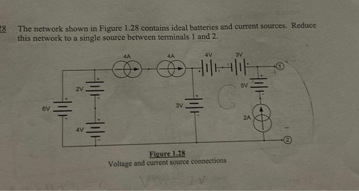 Solved The network shown in Figure 1.28 contains ideal | Chegg.com