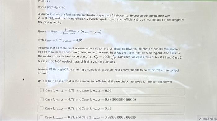Solved For questions C2 to C4, consider Case 1,b=0.25 only | Chegg.com