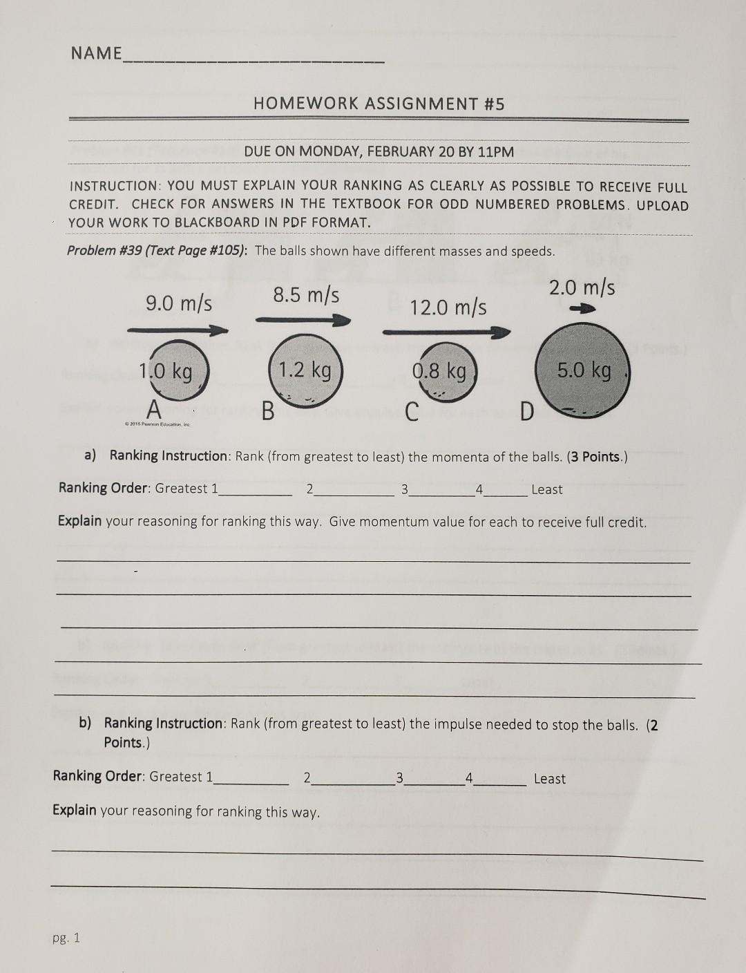 Solved INSTRUCTION: YOU MUST EXPLAIN YOUR RANKING AS CLEARLY | Chegg.com