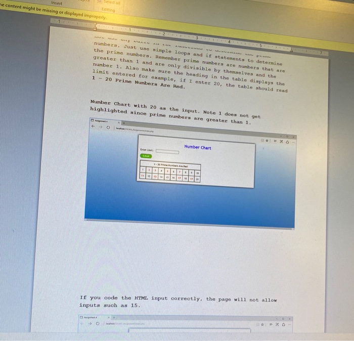Solved A Find be Replace ad Insert object Di Select all | Chegg.com