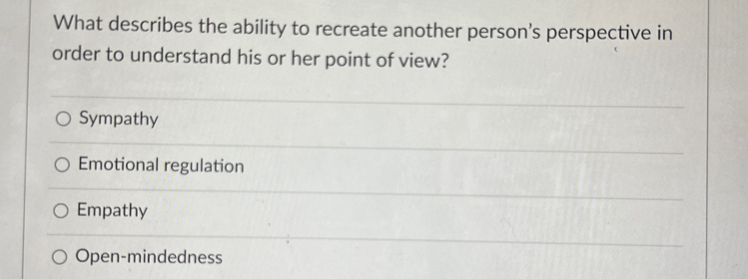 Solved What describes the ability to recreate another | Chegg.com