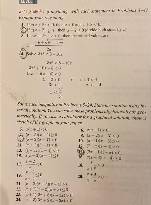 Solved problems 2 , 4 , 9 , 14 please answer if you will be | Chegg.com