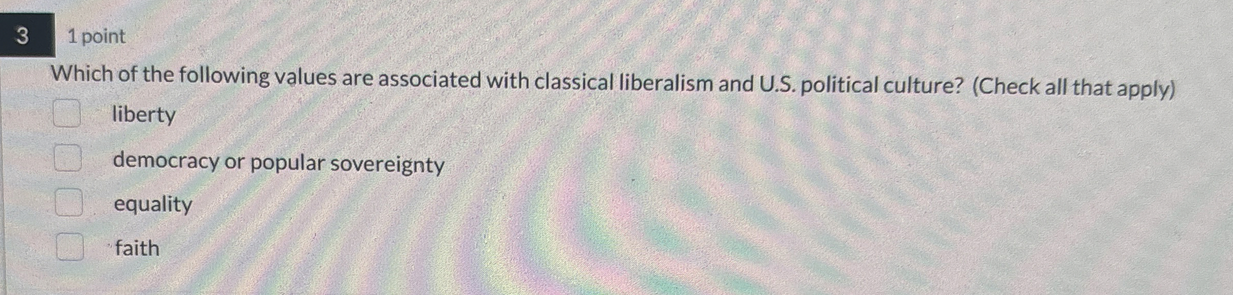 Solved 31 ﻿pointWhich of the following values are associated | Chegg.com