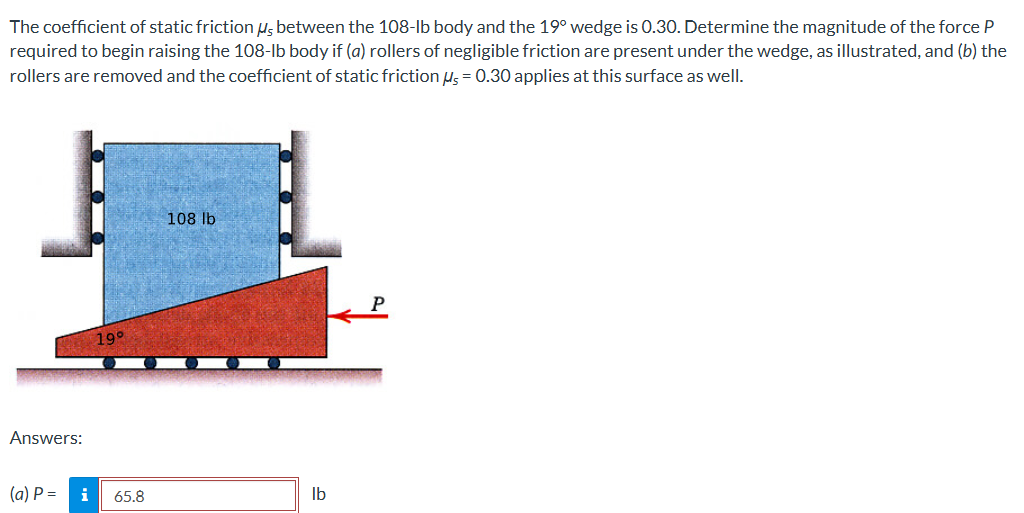 Solved The coefficient of ﻿static friction μ5 ﻿between the | Chegg.com