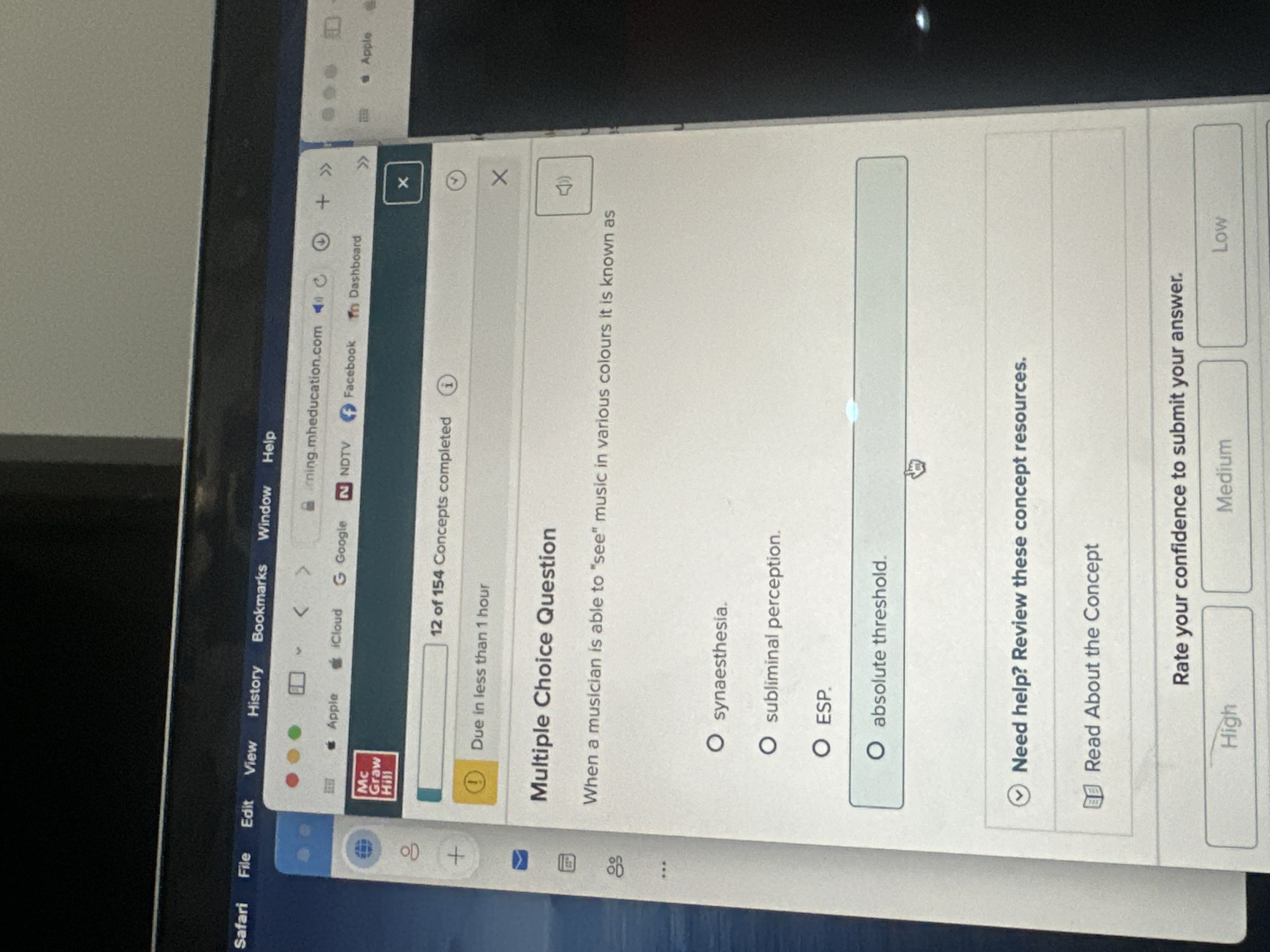 Solved Multiple Choice QuestionWhen a musician is able to | Chegg.com