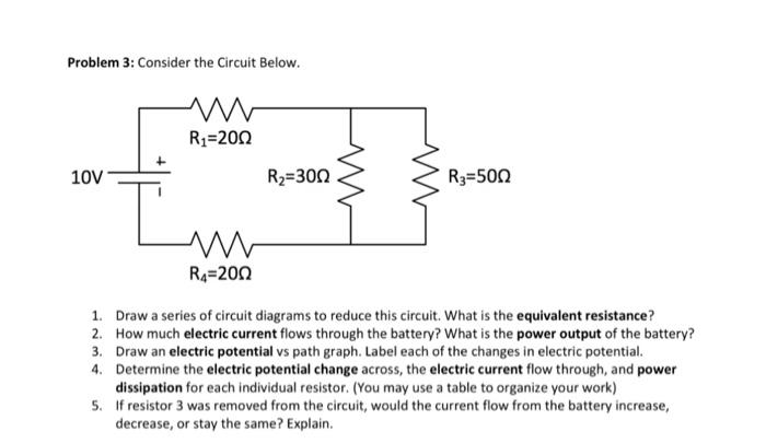 Solved Problem 3: Consider the Circuit Below. 1. Draw a | Chegg.com Solved Problem 3: Consider the Circuit Below. 1. Draw a | Chegg.com