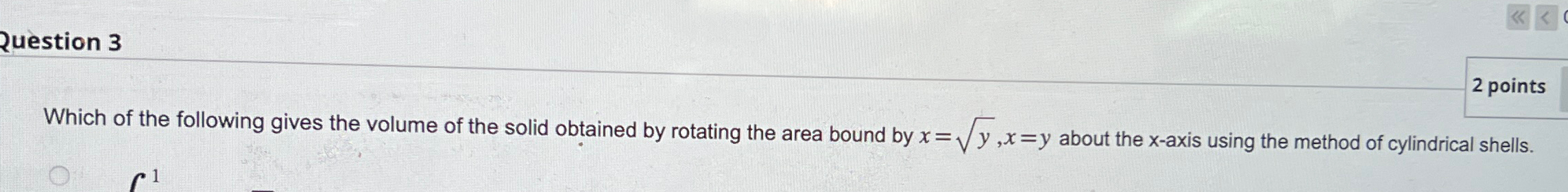 Solved Question 32 ﻿pointsWhich of the following gives the | Chegg.com
