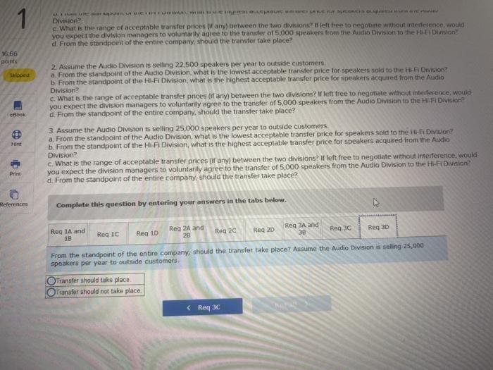 Solved Exercise 11-3 (Algo) Transfer Pricing Basics (LO11-3] | Chegg.com