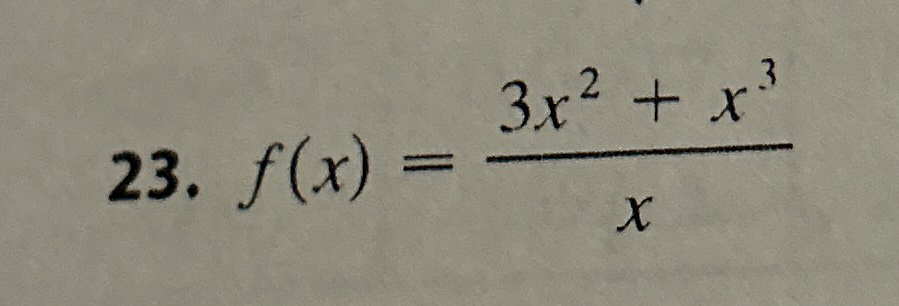 Solved f(x)=3x2+x3x ﻿Diffrentiate the equation | Chegg.com