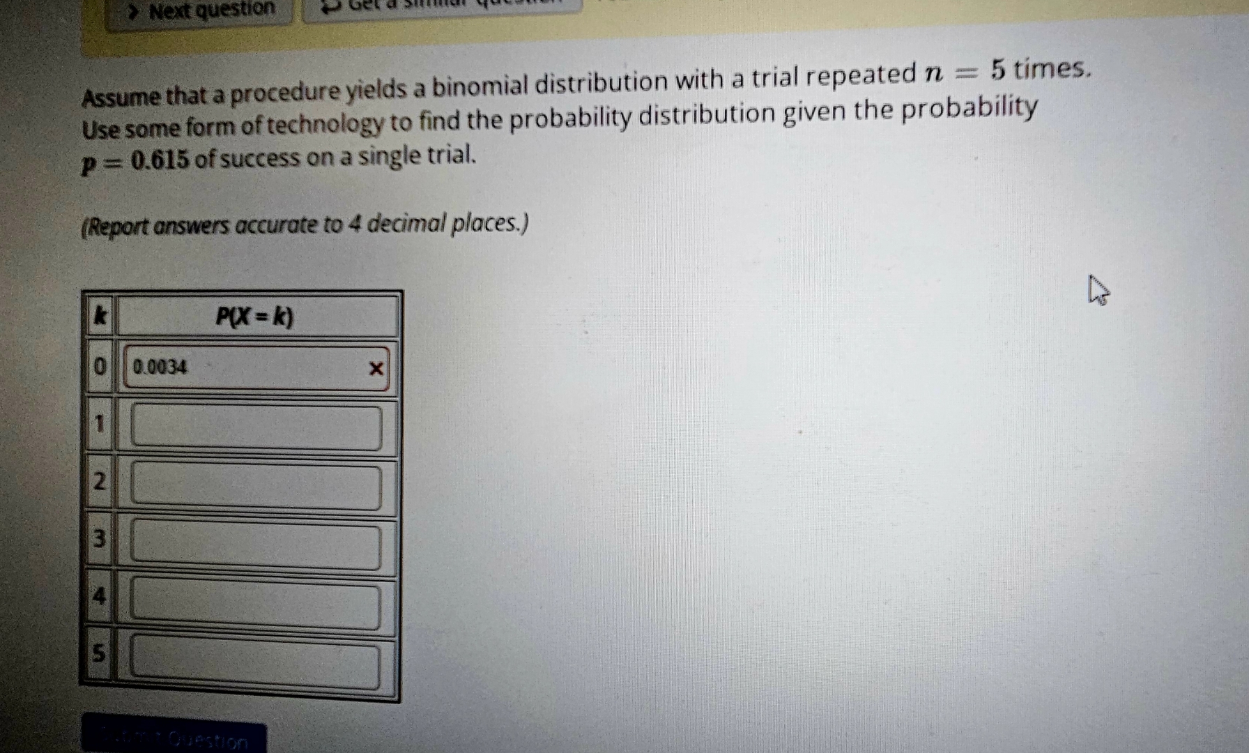 Solved Assume that a procedure yields a binomial | Chegg.com