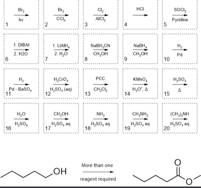 Solved Using the reagents provided, propose a synthesis for | Chegg.com
