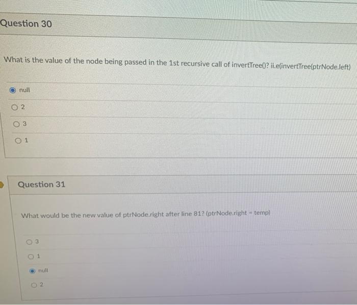 Solved public class Node { int val; Node left; Node right; | Chegg.com