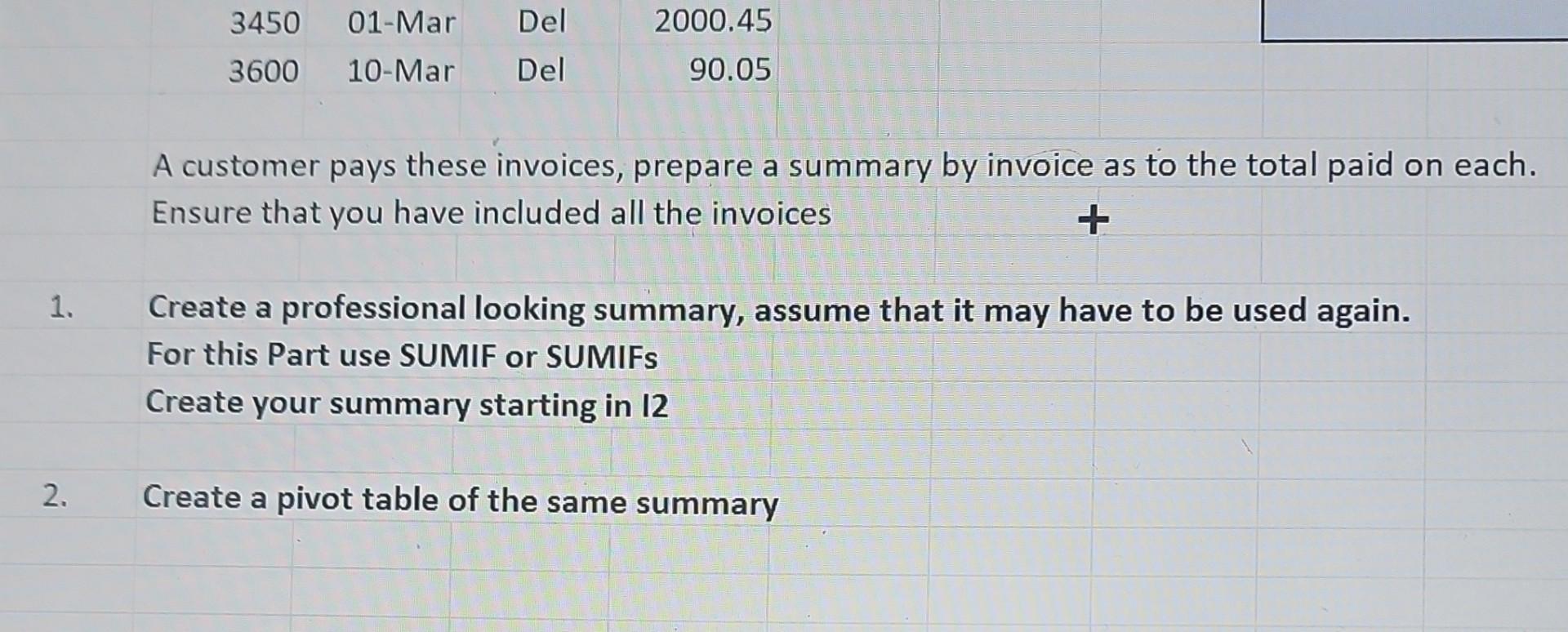 Solved \begin{tabular}{rlrr} Invoice & Date & Code & Payment | Chegg.com