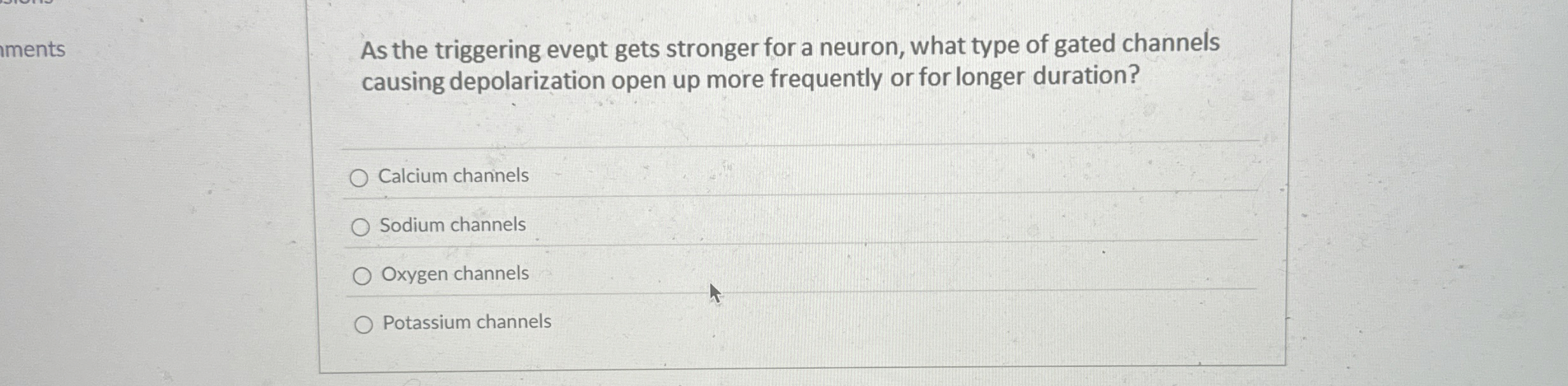 Solved As the triggering event gets stronger for a neuron, | Chegg.com