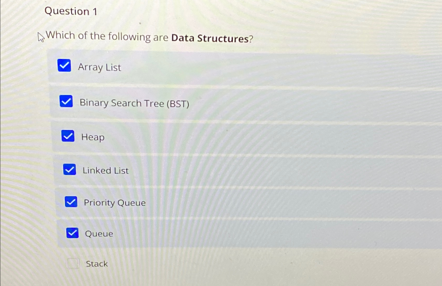 Solved Question 1Which of the following are Data | Chegg.com