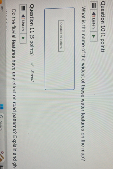 Solved Question 10 (1 ﻿point)What is the name of the widest | Chegg.com