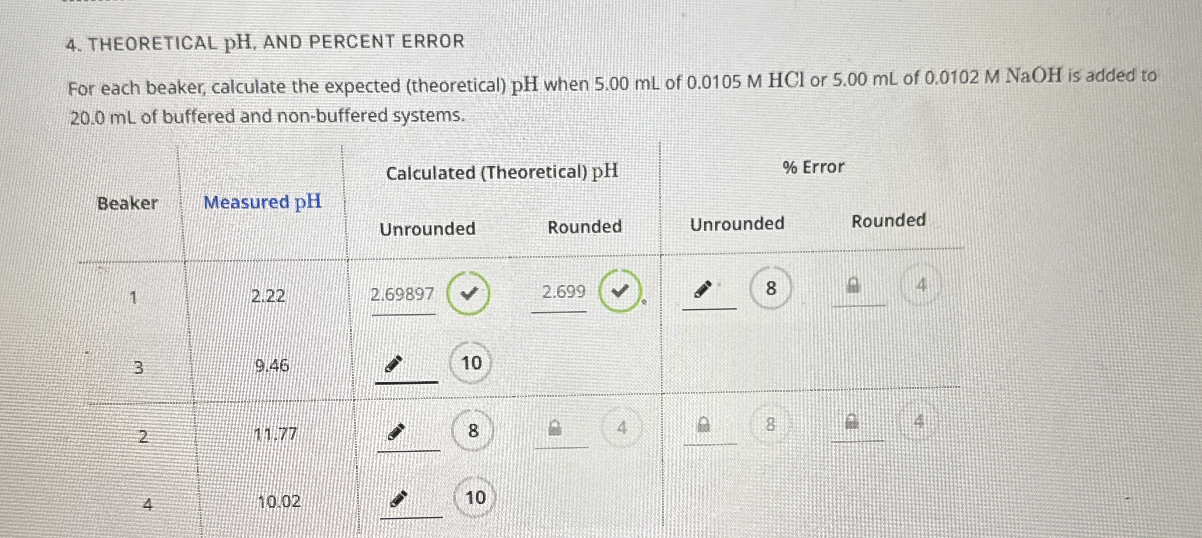 Solved Please show work for all. For each beaker, calculate | Chegg.com