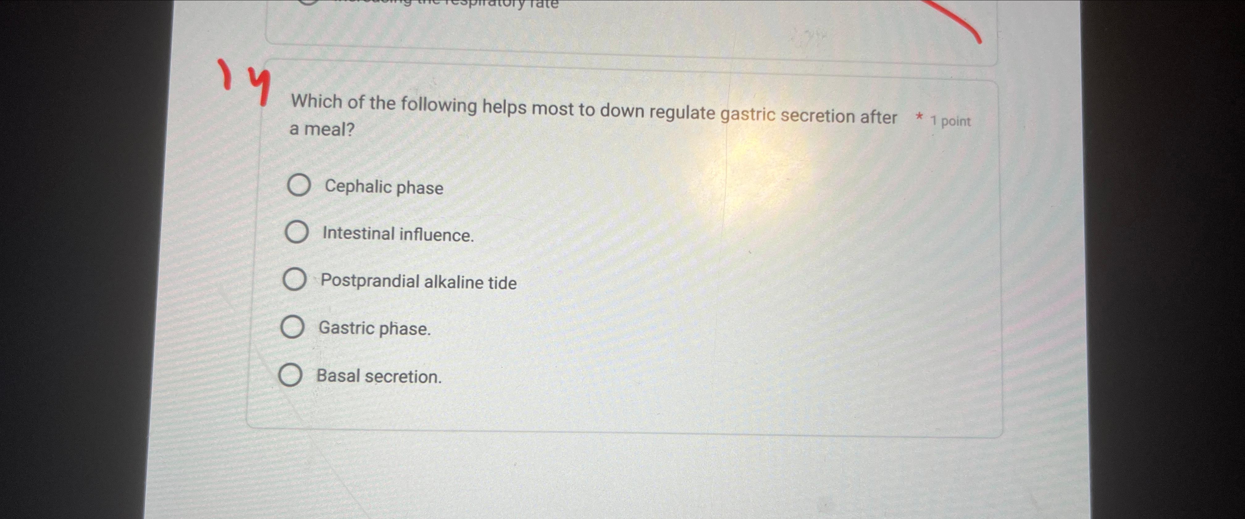 Solved Which of the following helps most to down regulate | Chegg.com