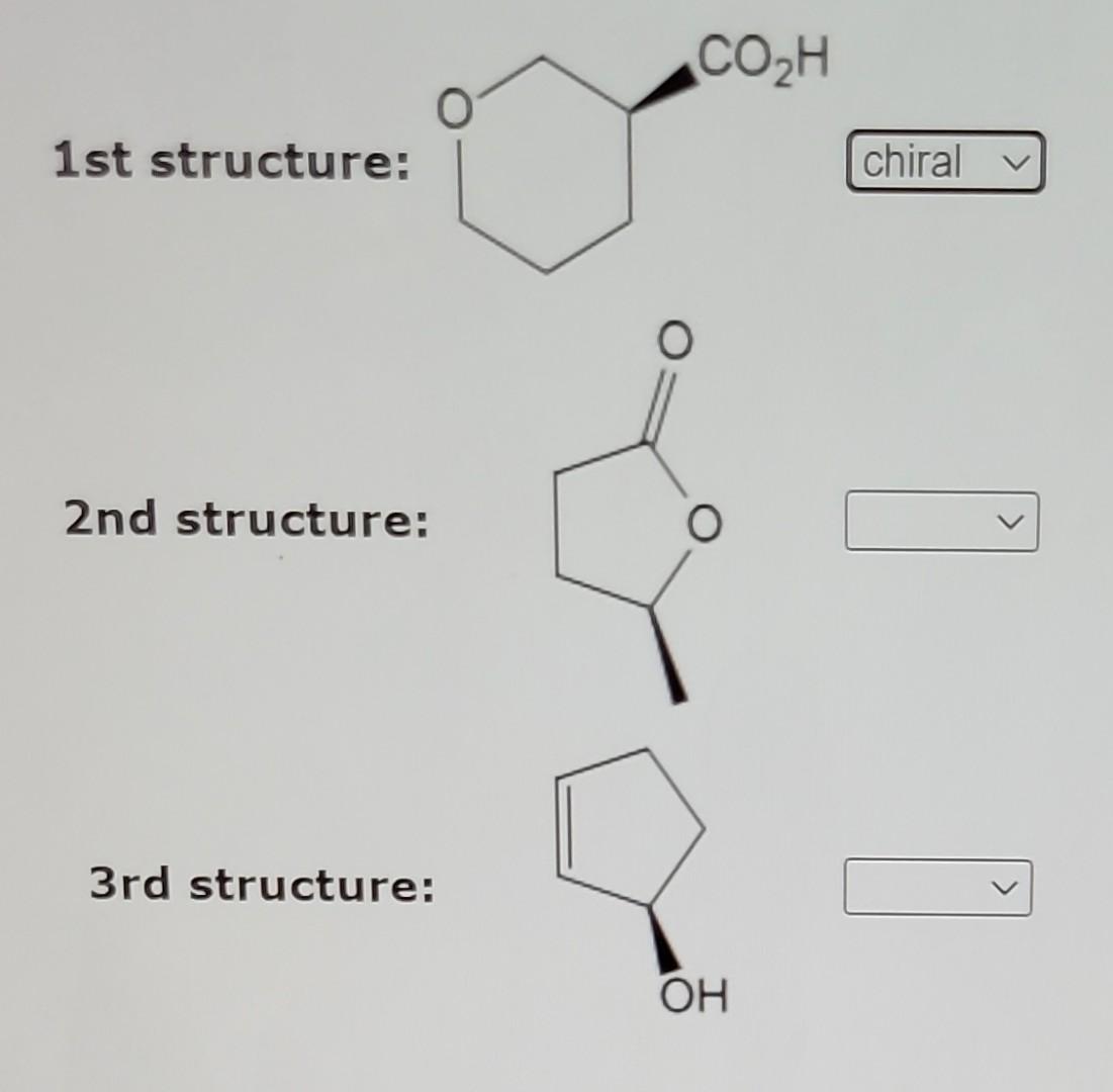Solved Classify the following compounds as chiral, achiral | Chegg.com