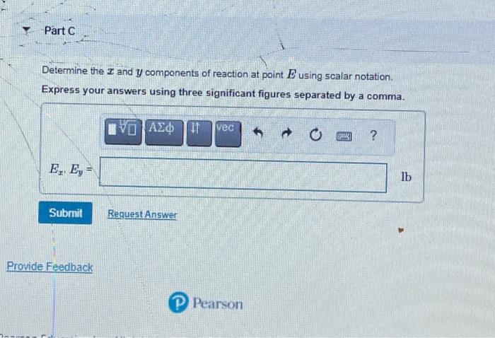 Solved The two-member structure is connected at C by a pin, | Chegg.com